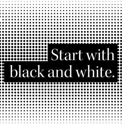 Black and White Logo Design: The First Step in the Design Process